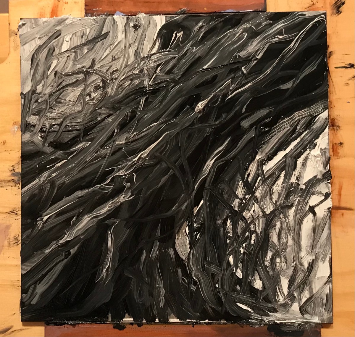 Abstract black and white – Sharon Eckhardt Art